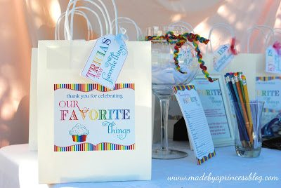 My Favorite Things Party - Made by A Princess