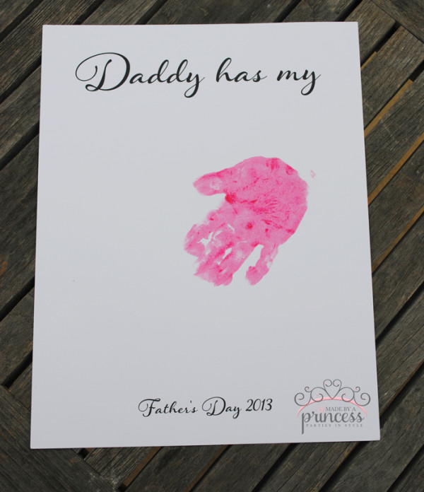Daddy Has My Heart Fathers Day Craft - Made by A Princess
