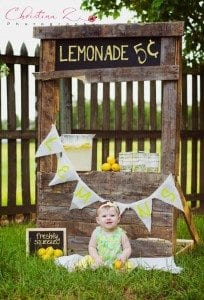 Lemonade Stand Photo Shoot - Made by A Princess
