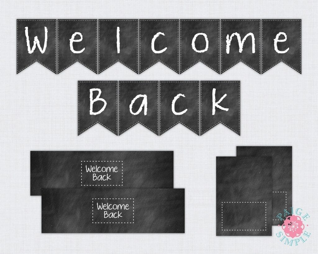 Free Welcome Back to School Printables - Made by A Princess
