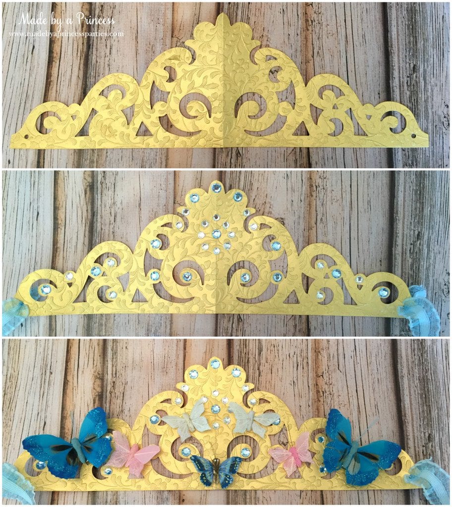 Cinderella Inspired Butterfly Princess Crown - Made by A Princess
