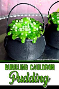 Halloween Party Food Cauldron Pudding Pots