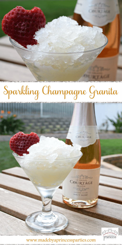 Sparkling Champagne Granita with Honey Recipe - Made by a Princess
