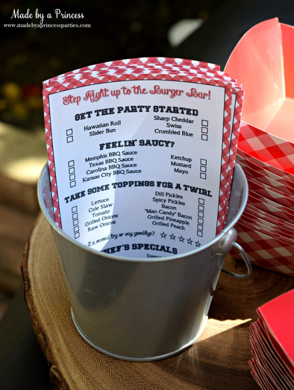 Build Your Own Burger Bar Party Ideas