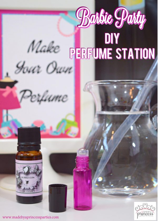 Barbie Party DIY Perfume Station